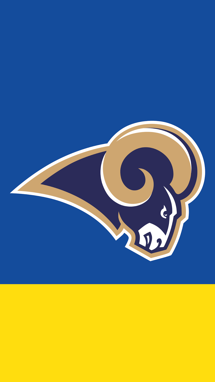 Wallpaper Los Angeles Rams blue e yellow para celular gratis