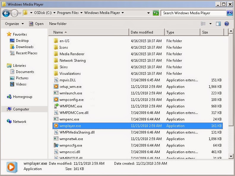 Media Player is not working or Media player file is missing