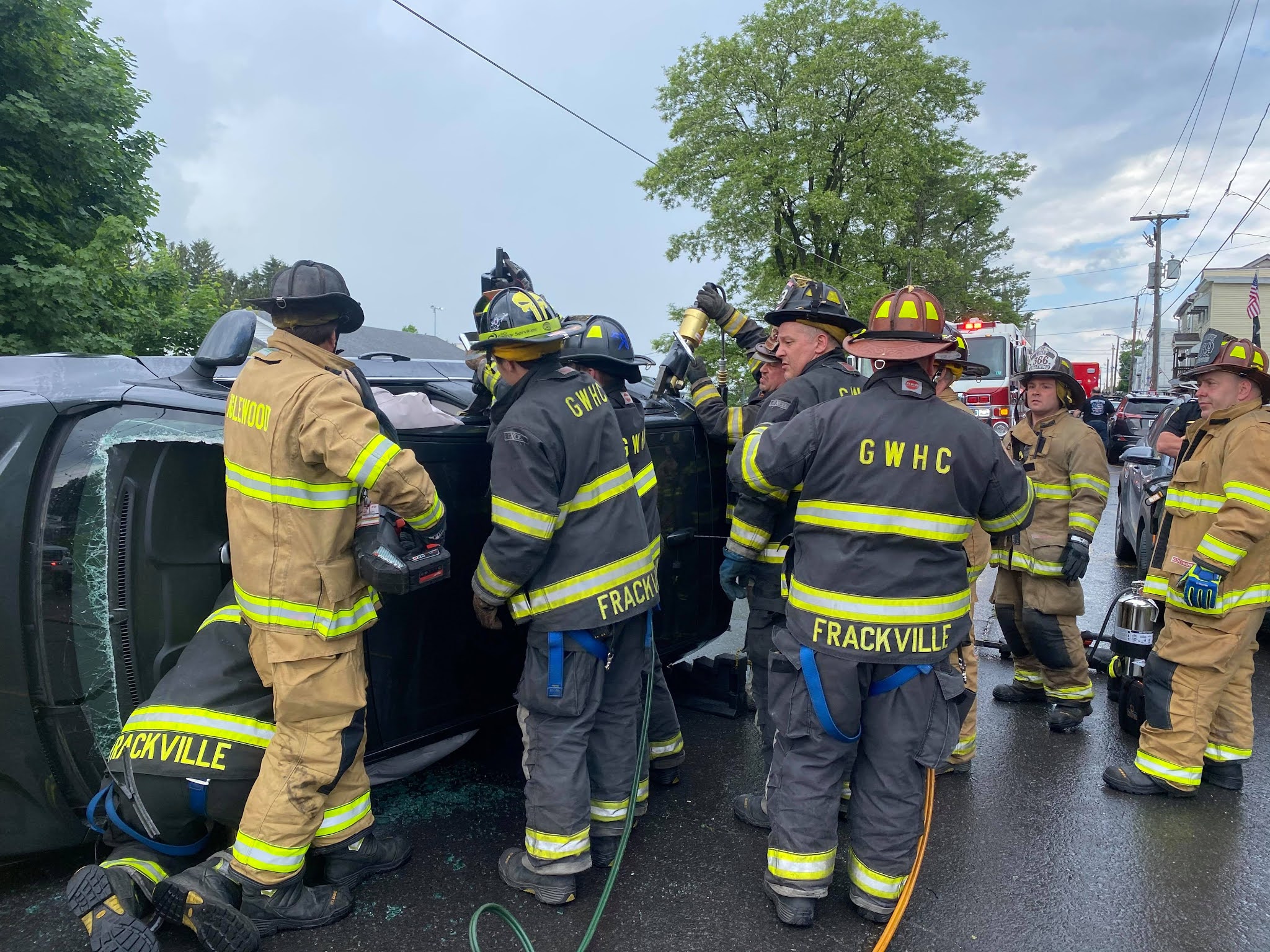 One Transported After Rollover Crash in Frackville