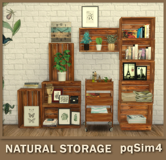 Natural Storage. Sims 4 Custom Content.