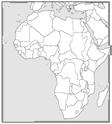 Online Maps: Blank Africa Map