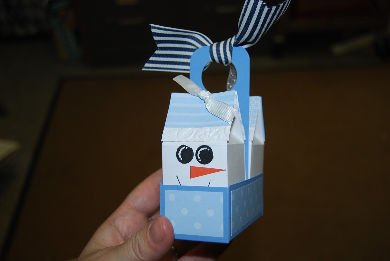 Dexter's Designs: Mini Milk Carton Snowmen