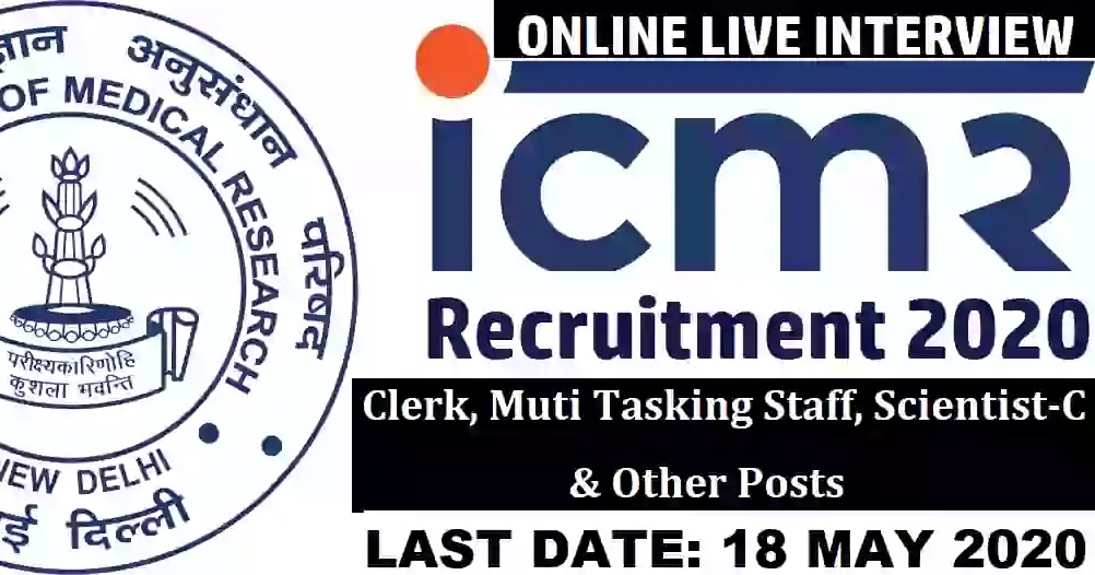ICMR Recruitment 2020 - Govt Jobs for Scientists, Multi-Tasking Staff ...