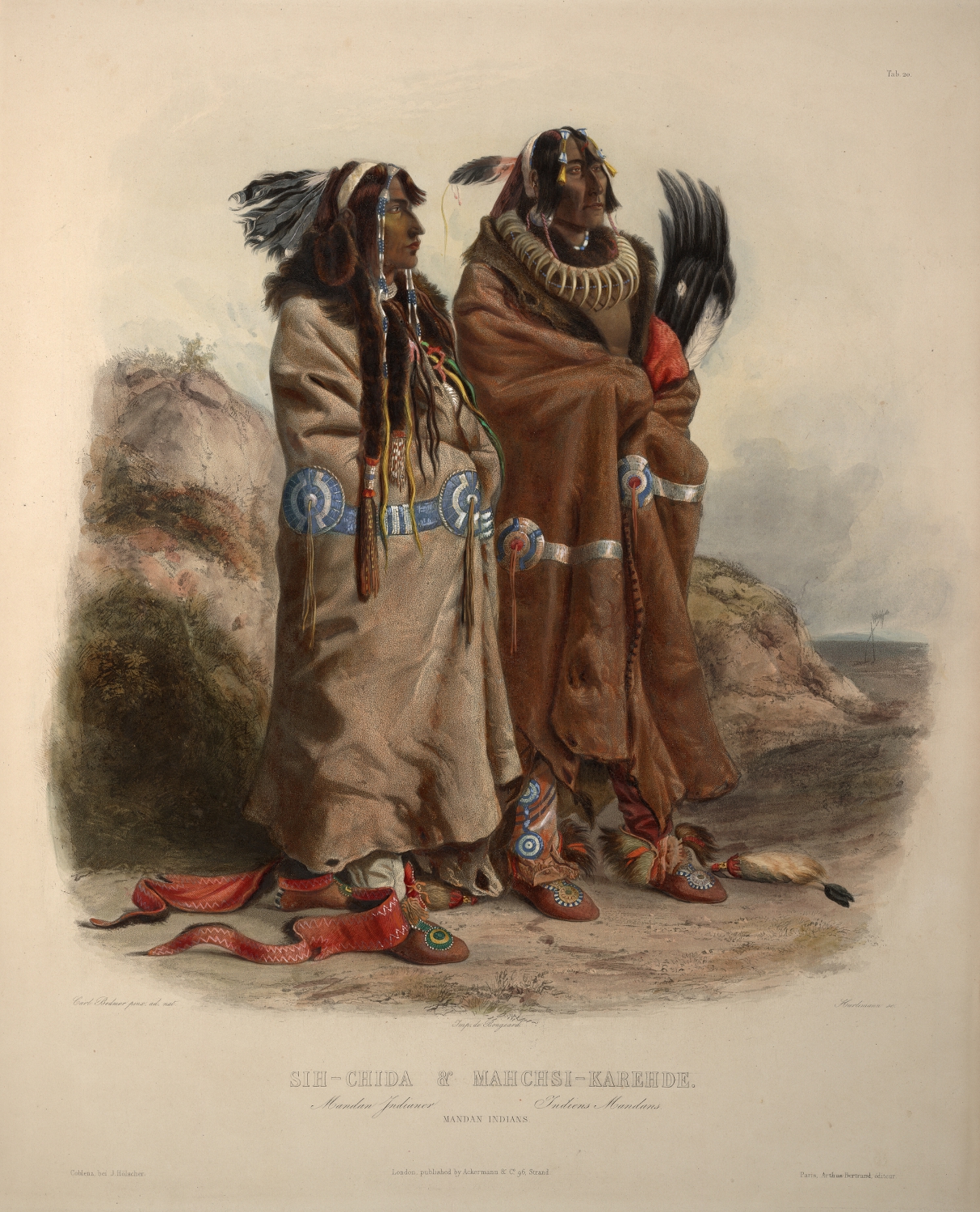 USA. COUNTRY STUDIES: Native americans. Tribe of MANDAN