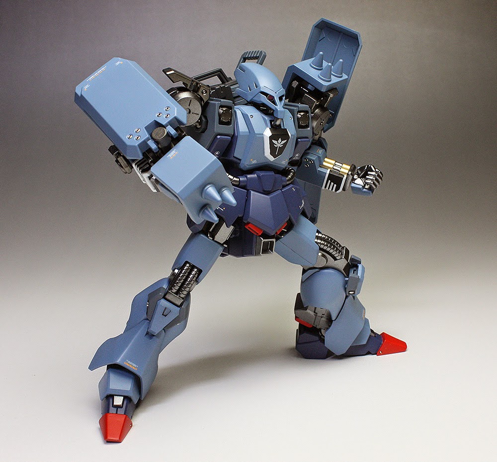 GUNDAM GUY: HGUC 1/144 AMX-101E Schuzrum Galluss - Painted Build