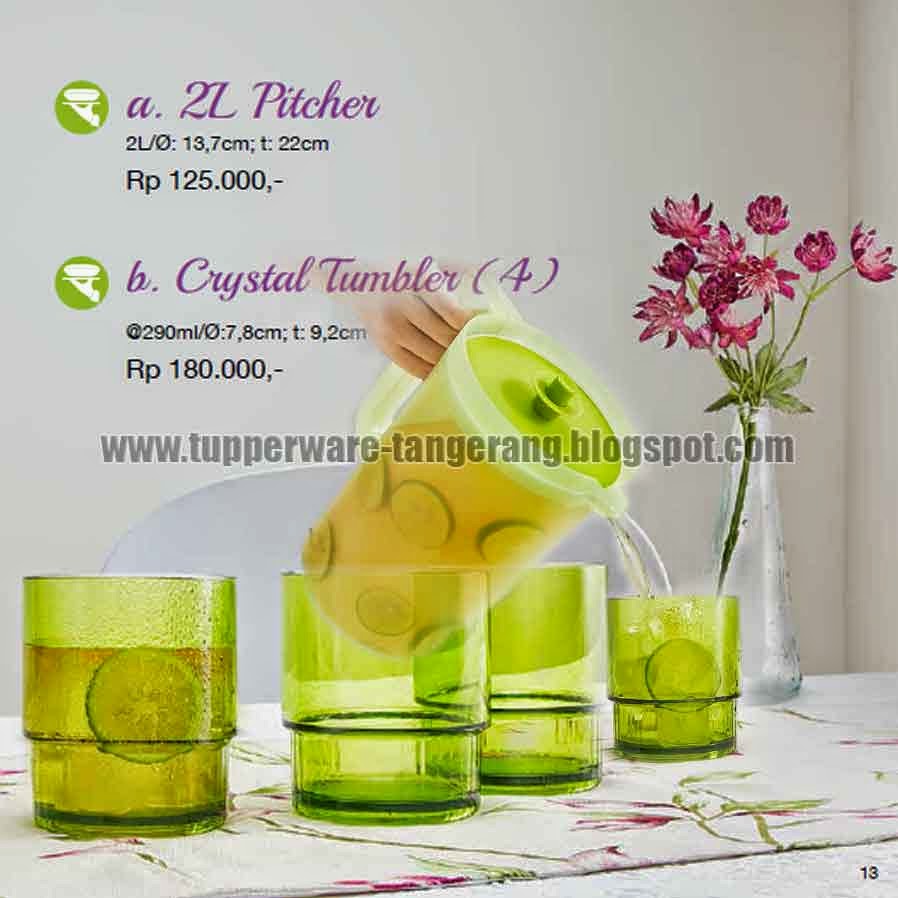 2L pitcher & Crystal Tumbler - Tupperware Tangerang, Pendaftaran Member ...