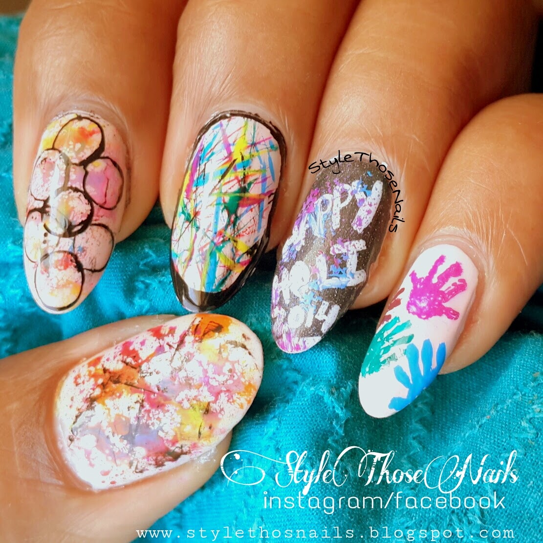 Style Those Nails: Holi & St.Patrick's Day Nail art