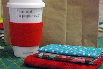 QUILTING WITH AREA 3: Quilted Mug Bag Tutorial by Forever Always Quilting