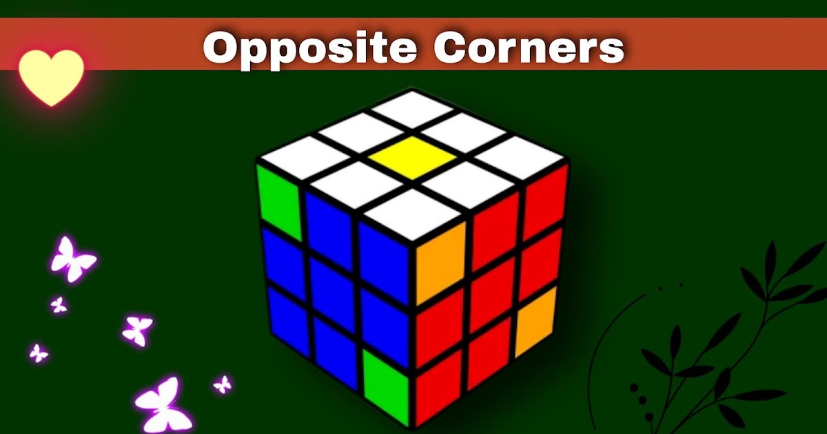 Rubik's cube Patterns : Opposite corners- D 04 | How to solve a Rubik's cube pattern 3×3