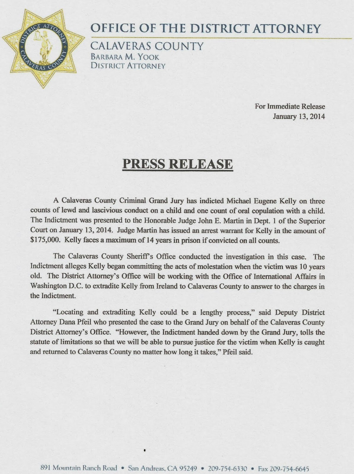 Copper Gazette: Office of District Attorney press release re: Criminal ...