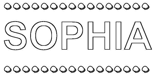 The Name Sophia Coloring Pages Coloring Pages