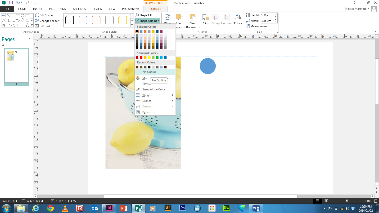 How to create a custom color palette using Microsoft Publisher ...