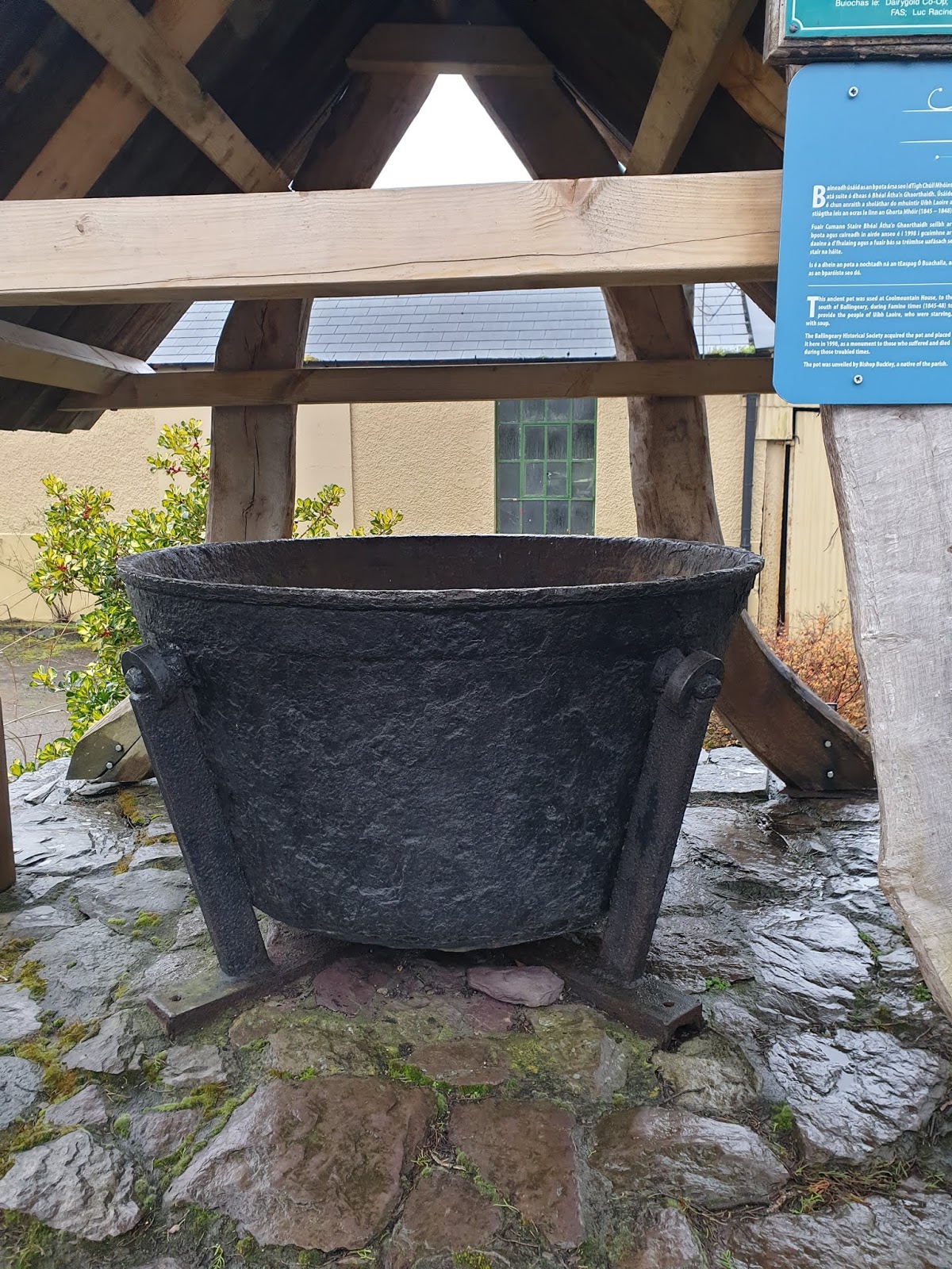 northsider: Stopping To Look At A Famine Pot In A West Cork Village.