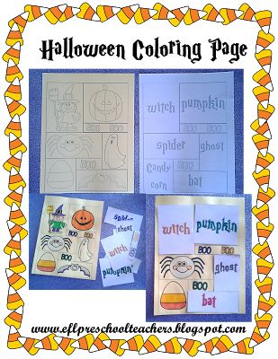 ESL/EFL Preschool Teachers: Halloween Unit Resources for Kindergarten ...