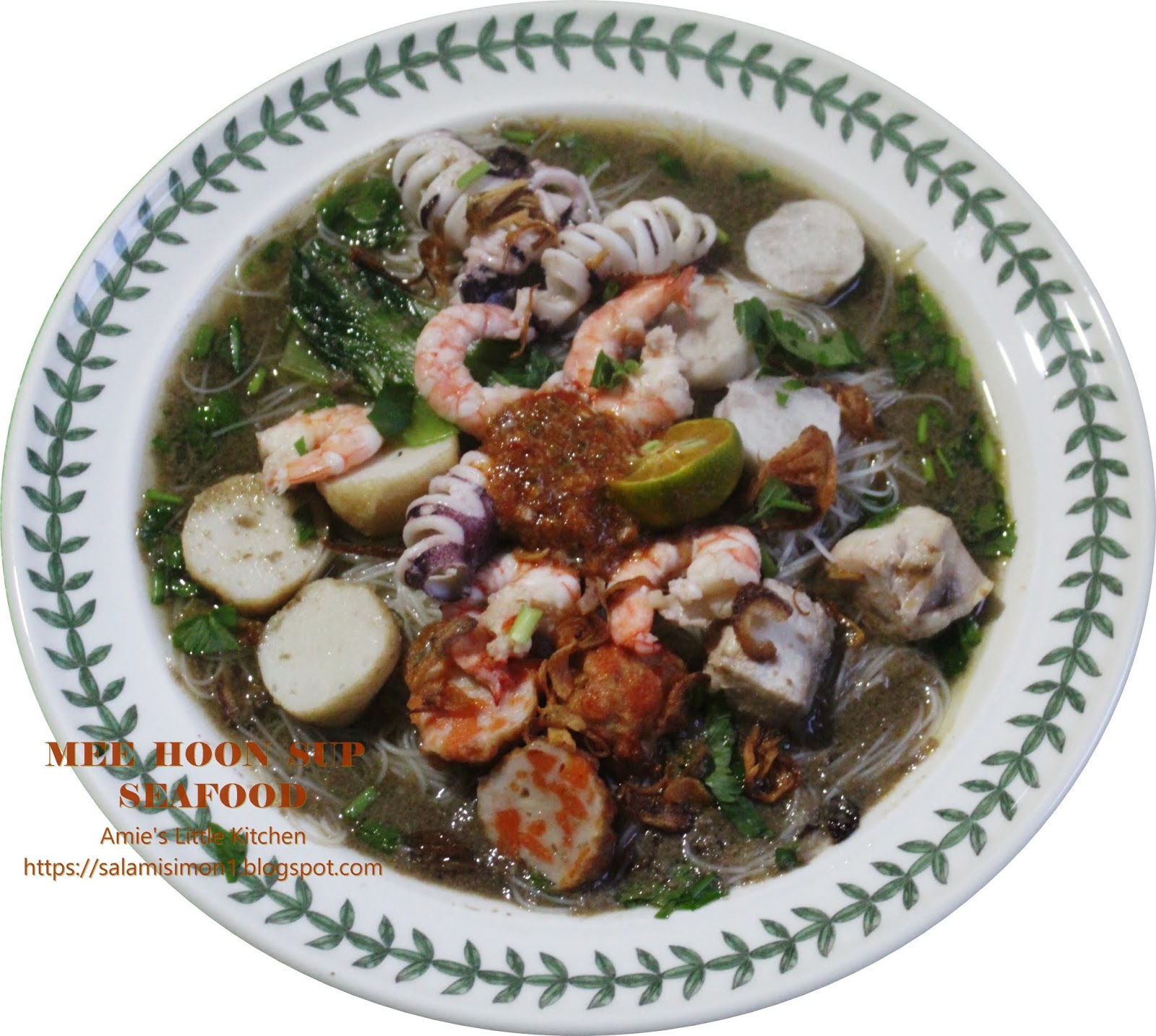 Kuah Mee Hoon Sup Seafood Sedap dengan Menggunakan Air Rebusan Kulit ...