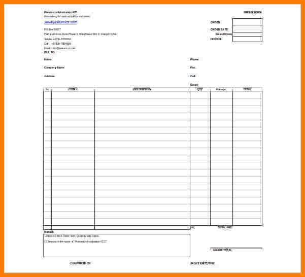 Stationery Invoice Format - Invoice Template