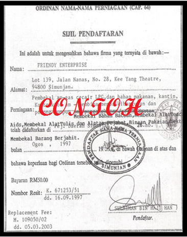 FE SIMUNJAN COLD STORAGE: LESEN PERNIAGAAN, SIJIL HALAL & PEMBEKAL