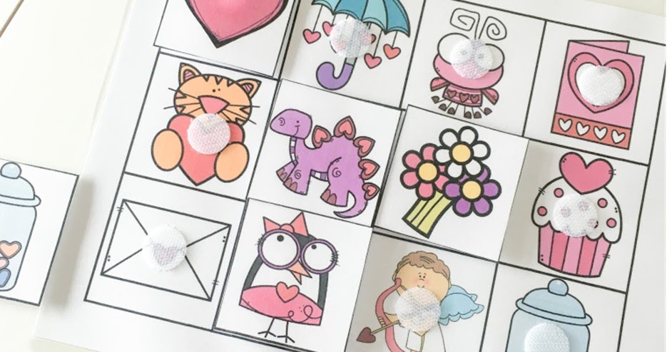 Valentine's Day Matching Center | Live, Laugh, I LOVE Kindergarten