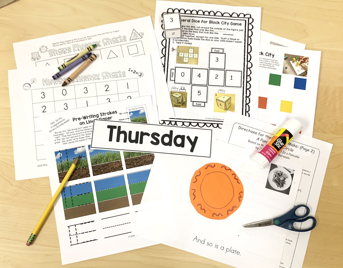 Fall WEEK 2 - TK/Kinder Distance Learning Packet! (NO PREP PRINTABLES ...