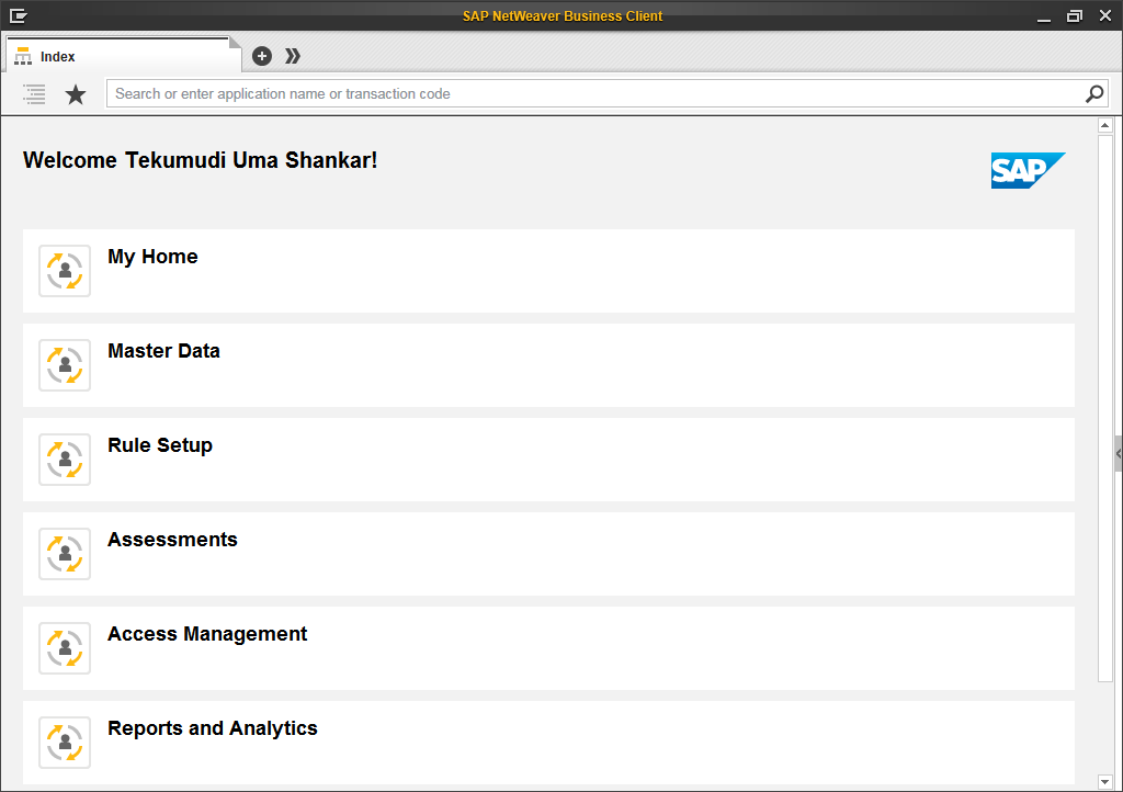 OneStop GRC (Governance, Risk, and Compliance): Netweaver Business ...