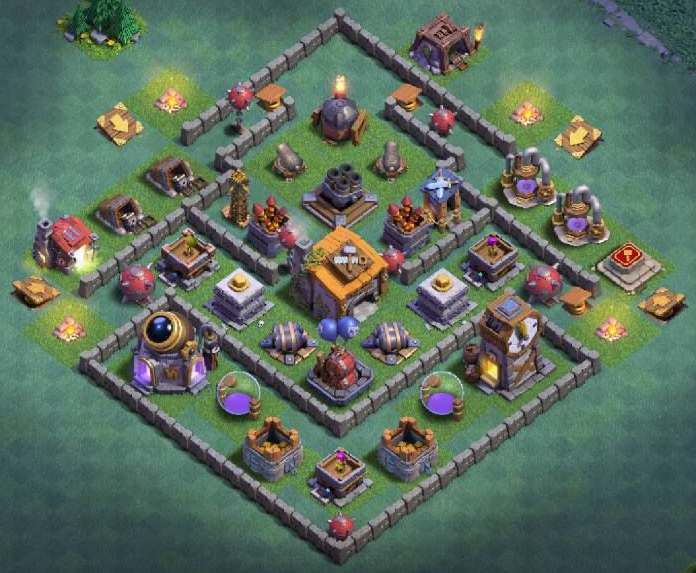 Top 13 mẫu xếp base coc làng đêm Builder Hall 6 tốt nhất 2021 | Clash ...