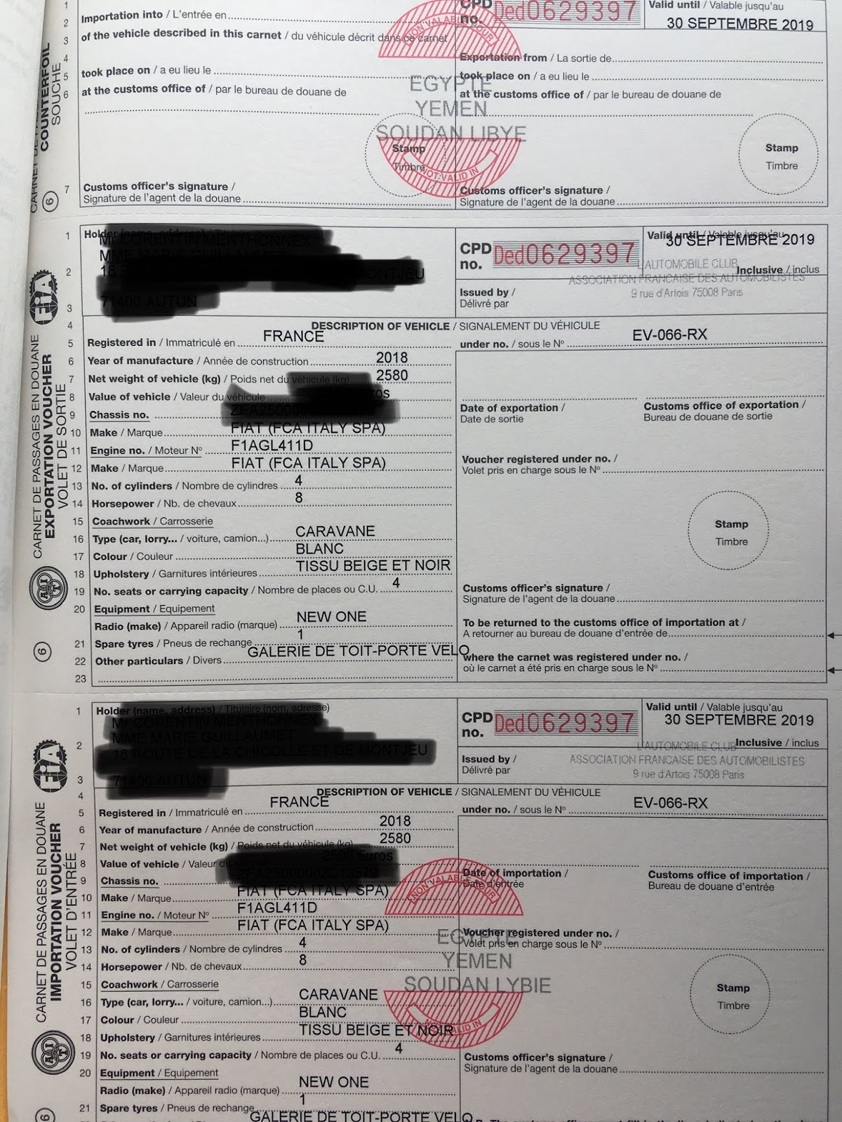 Voyager à l'étranger avec son véhicule, le Carnet de Passage en Douane