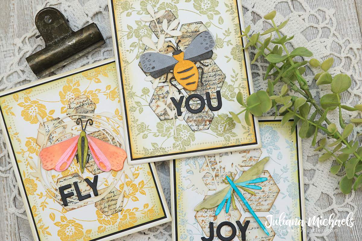 Bee You Cards | Tim Holtz Funky Insects - 17turtles Juliana Michaels