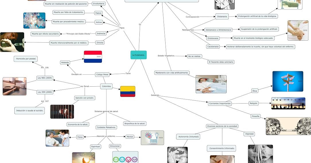 Eutanasia : Mapa de ideas acera la eutanasia.