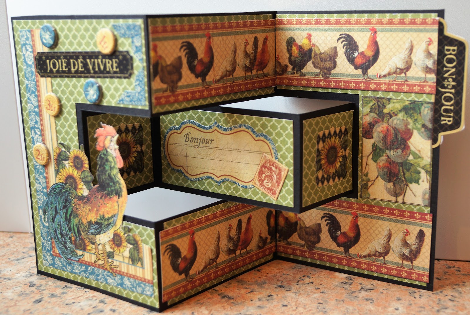 Onions and Paper: A trifold shutter card