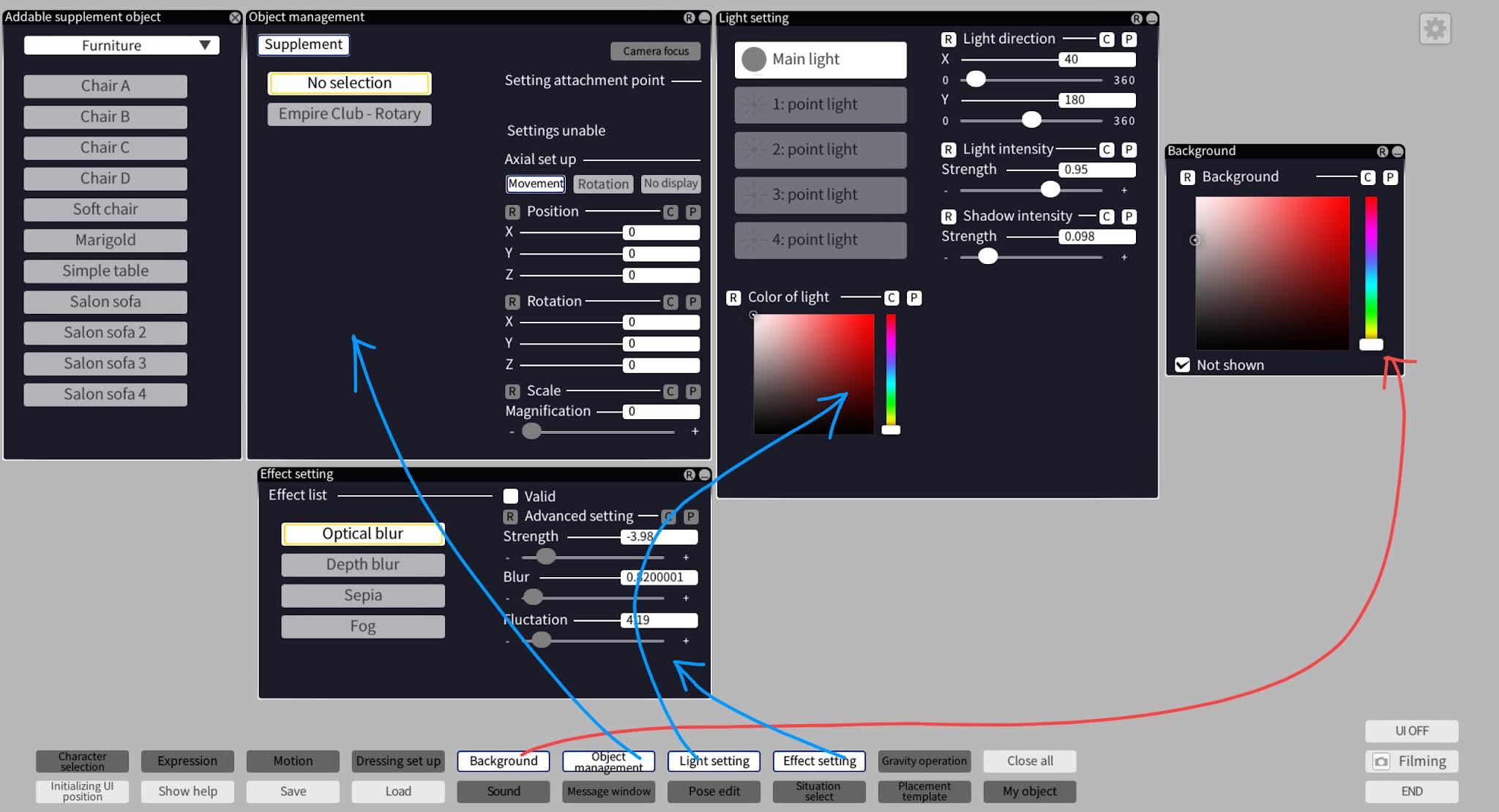 COM3D2 : Random Tips for Scene Creation ~ Lazy Stalker