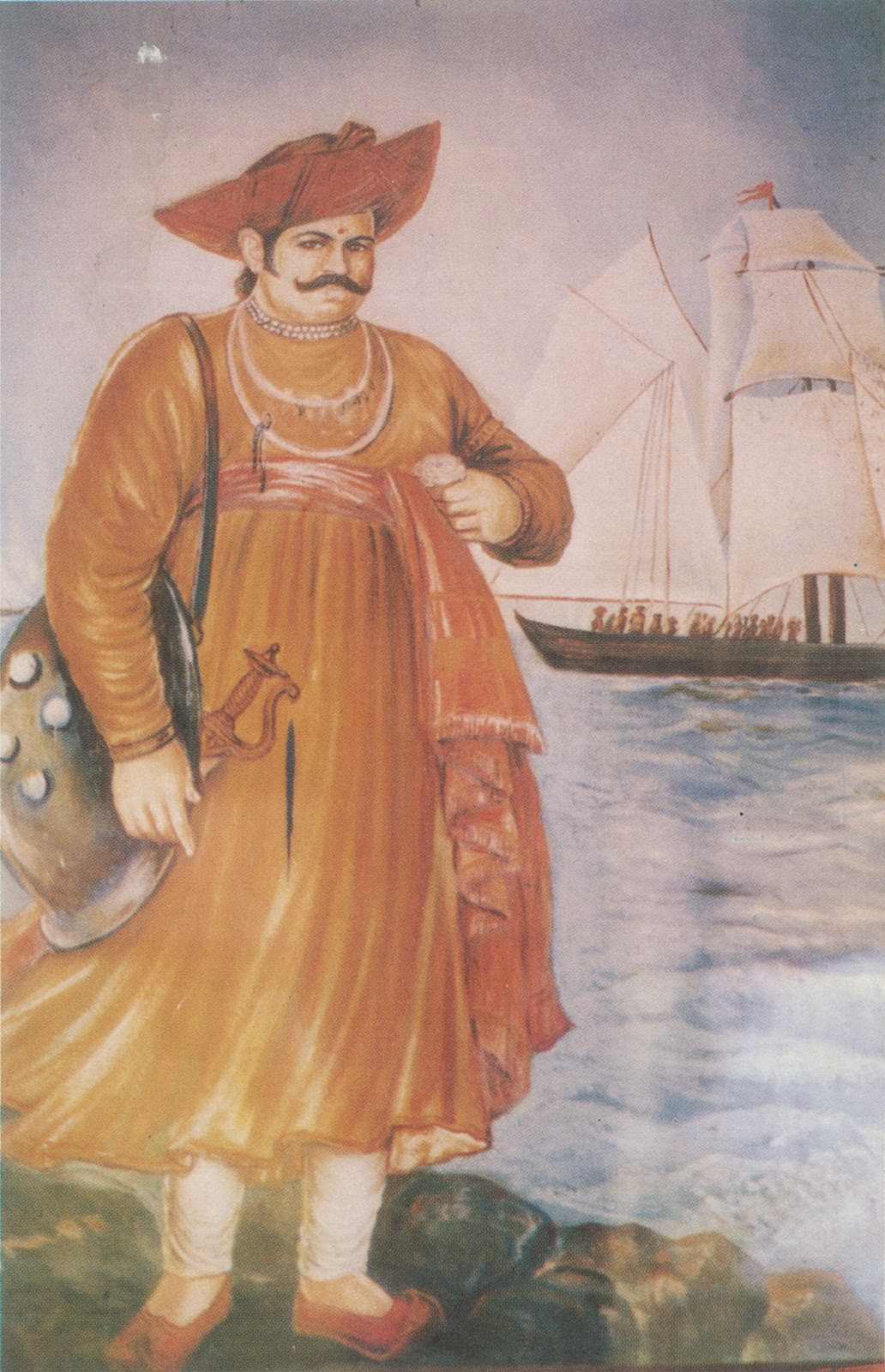 Maratha Navy - मराठा आरमार: Kanhoji Angre painting