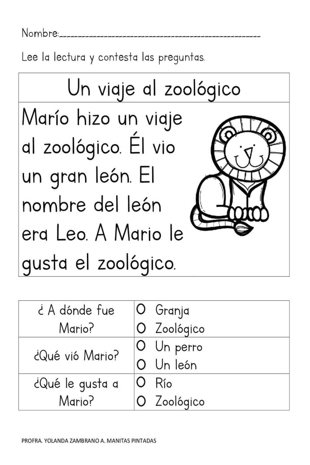 Lecturitas Para Comprensión Lectora Materiales Educativos Para Maestras