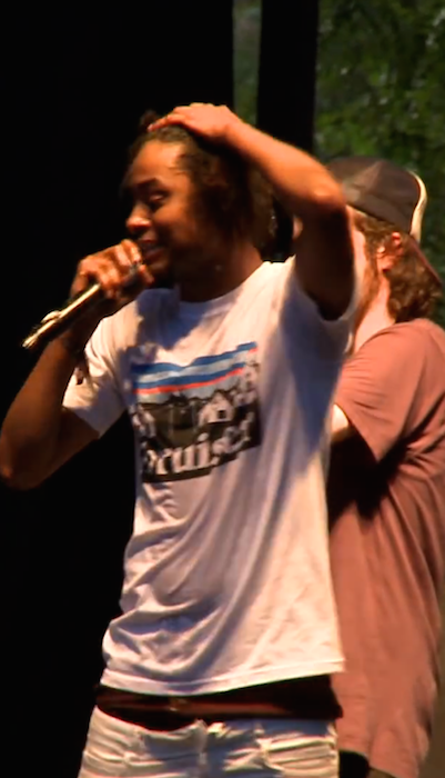 Celeb Saggers: Danny Brown Sagging with His Top Button Undone