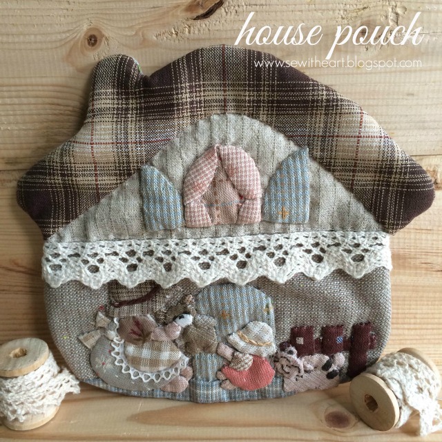 sew with heart: house pouch