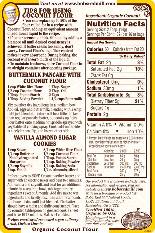 Fluffy Chix Talk Special Ingredients: Coconut Flour