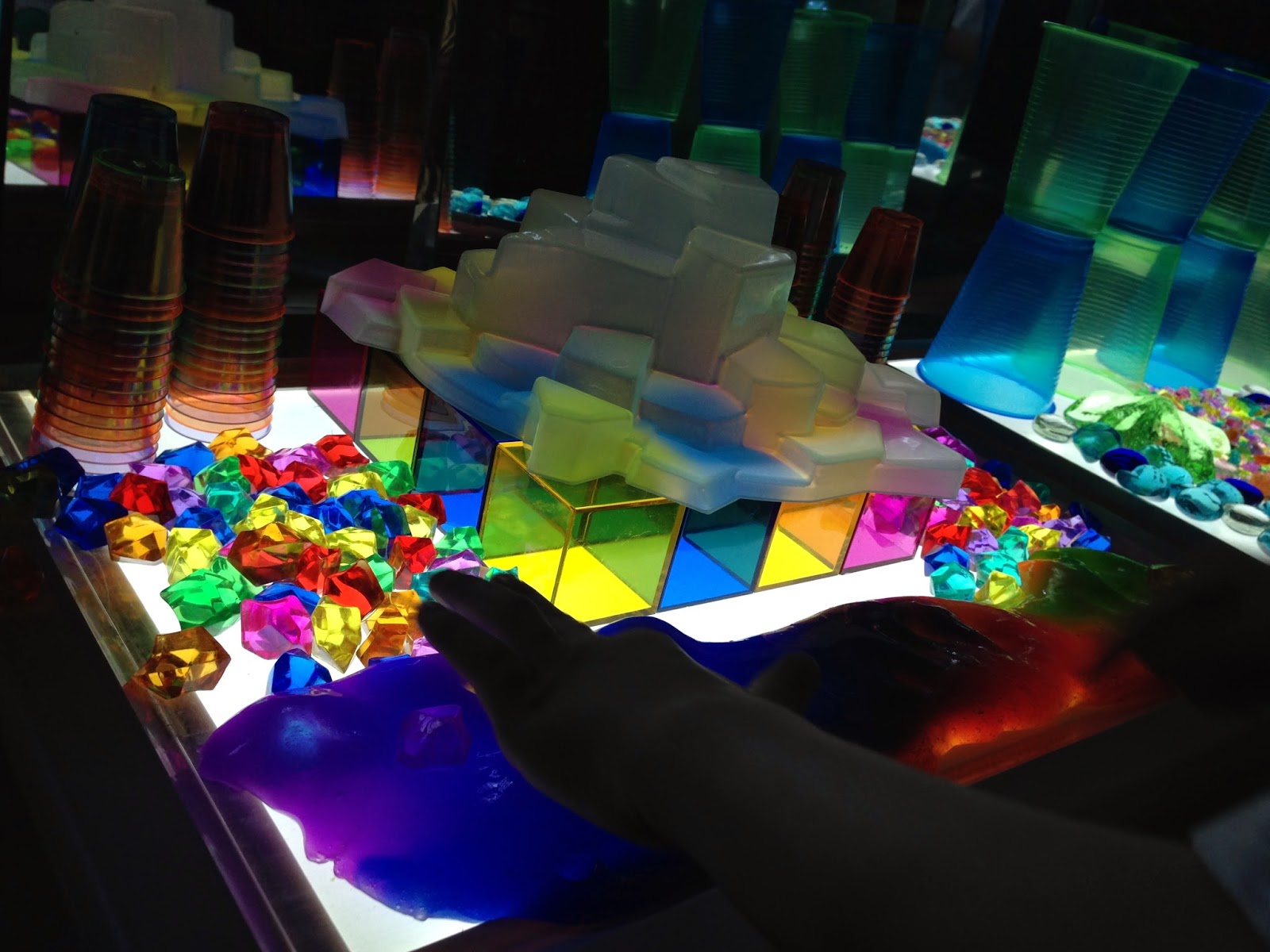 More Light Table Play | Homeschool and Light Tables