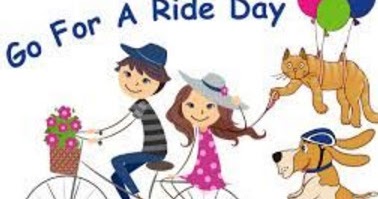 ride, go for a ride, take someone for a ride