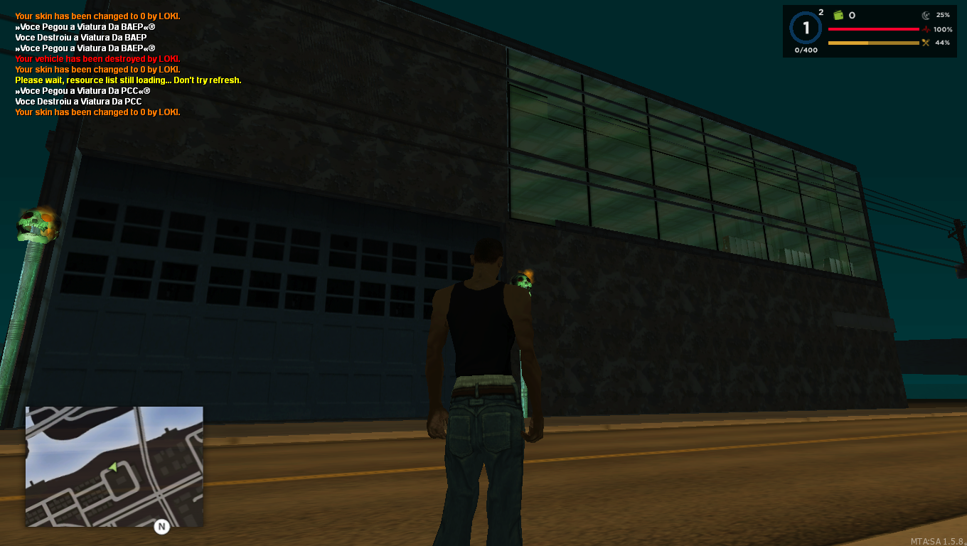 Pack CV Base/portao/carro/armas/skin - MTA Brasil