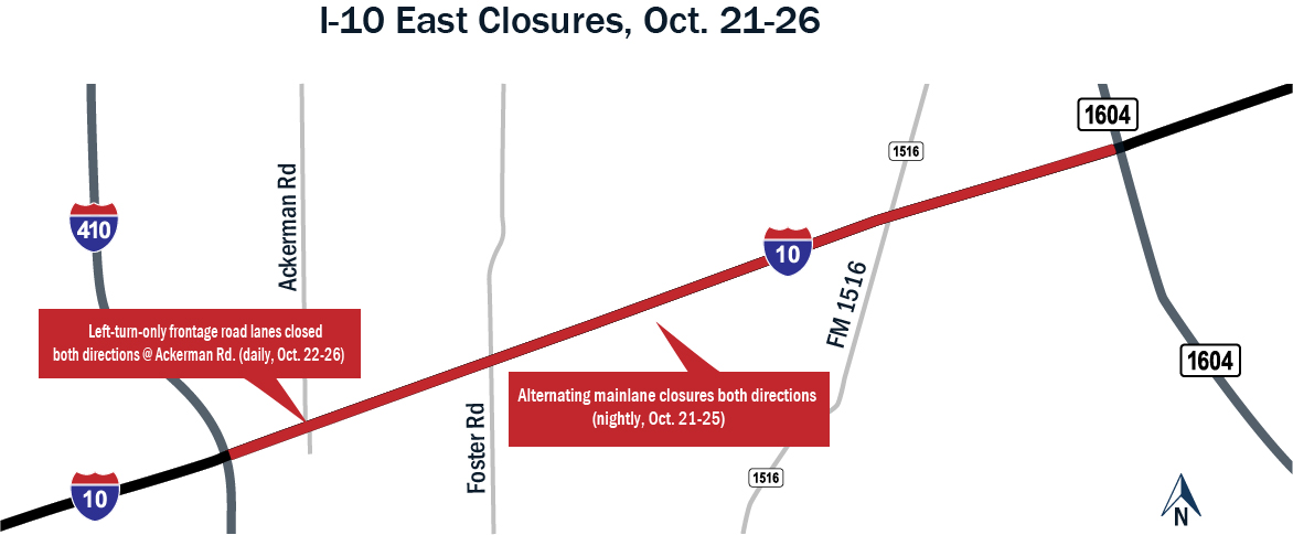Go Ahead!: I-10 East Expansion Project Scheduled Closures