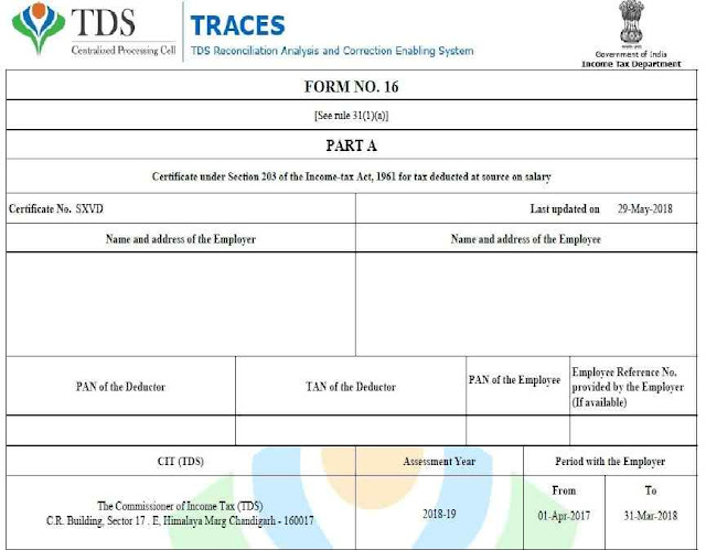 Automated Income Tax Form 16 for the F.Y.2020-21 with the requirement ...
