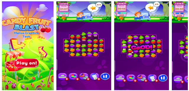 Candy Fruit Blast Game – The Delightful Candy Crush Fruit Splash Puzzle ...