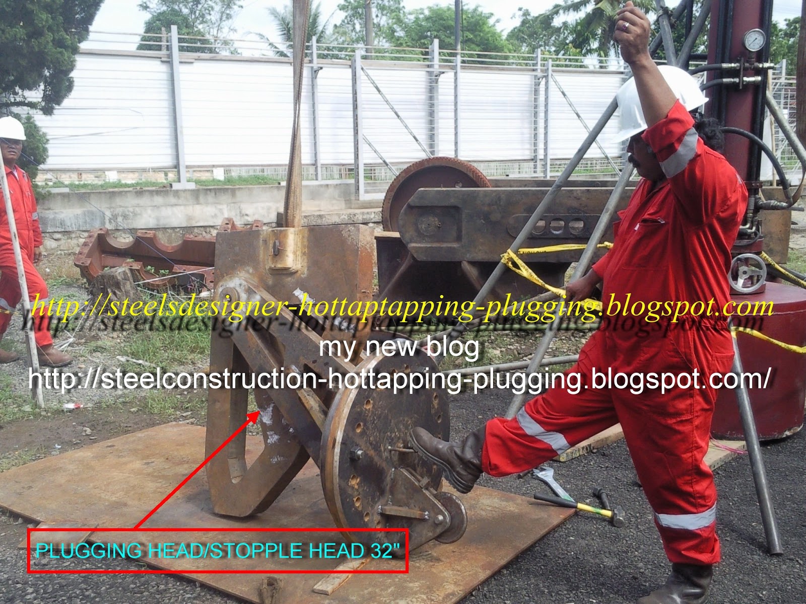 HOT TAPPING MACHINE,STOPPLE PLUGGING EQUIPMENT,STEEL CONSTRUCTION,HEAVY ...