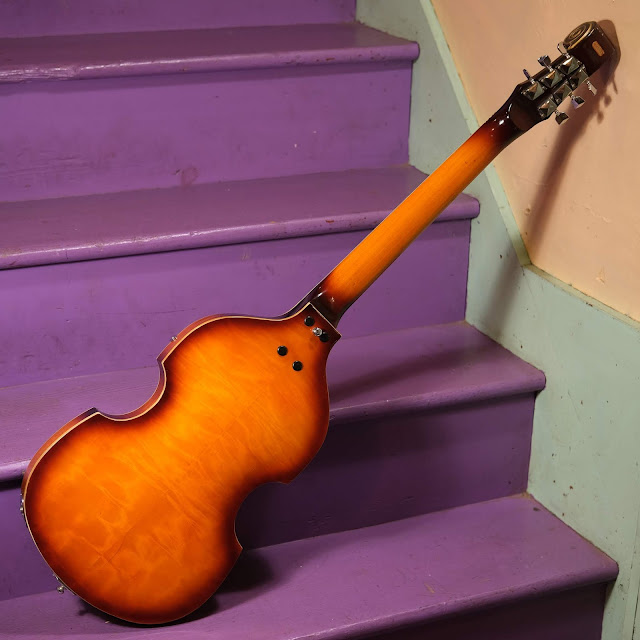 1960s Conrad Violin-Shaped Electric Guitar