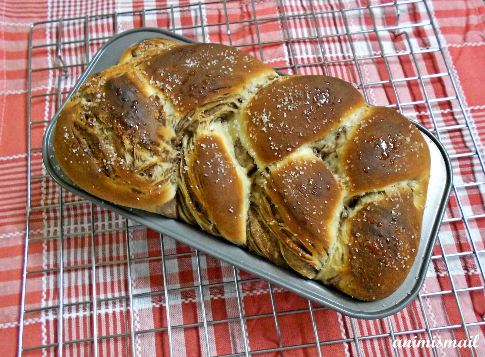 Japanese Style Chocolate Multi-Layer Marble Bread | a N i M