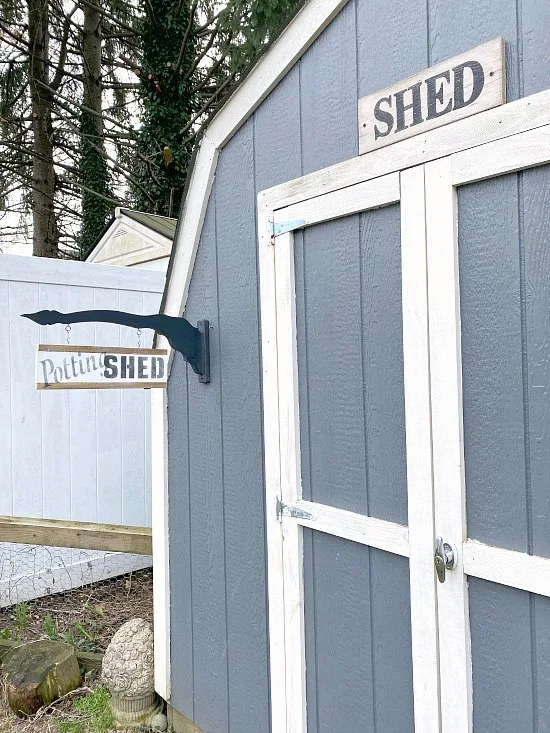 Make a Two Sided Hanging Potting Shed Sign