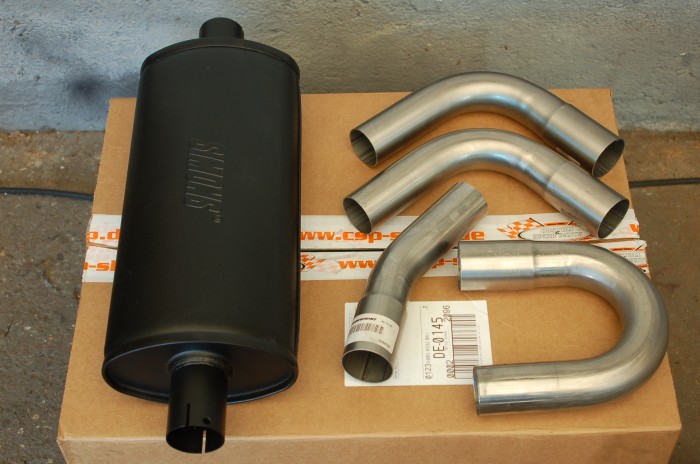 Rallegolle: Eigenbau Auspuff mit Tüv