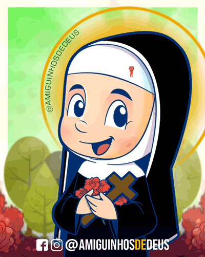 Santa Rita de Cássia para colorir ~ Amiguinhos de Deus