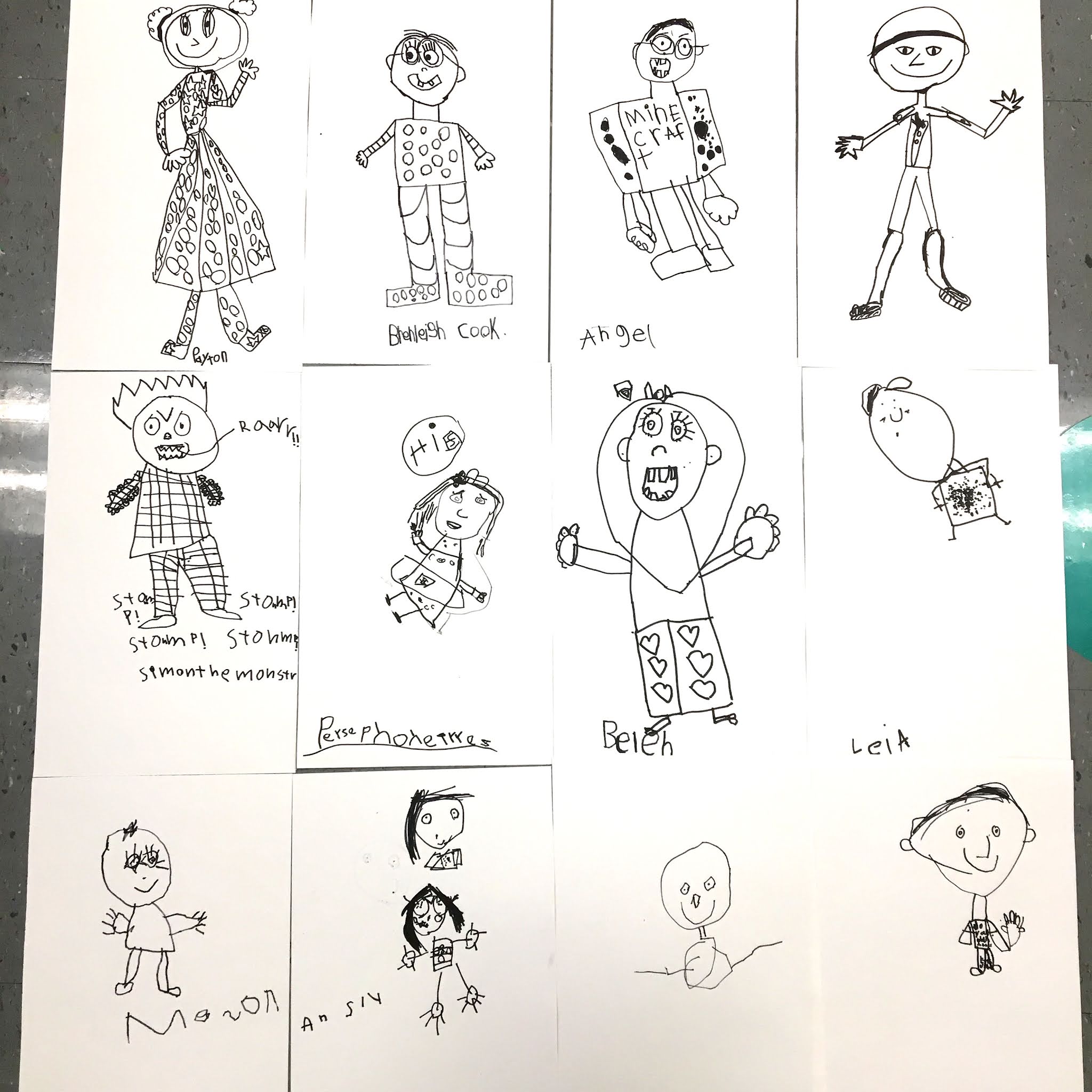 Cassie Stephens: kindergarten art lesson