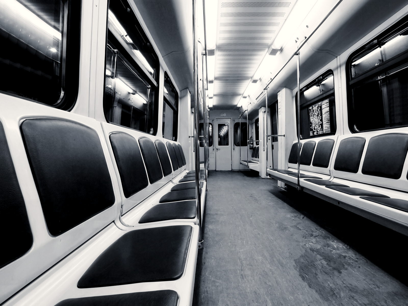 technology and life choices, black and white subway car wallpaper ...