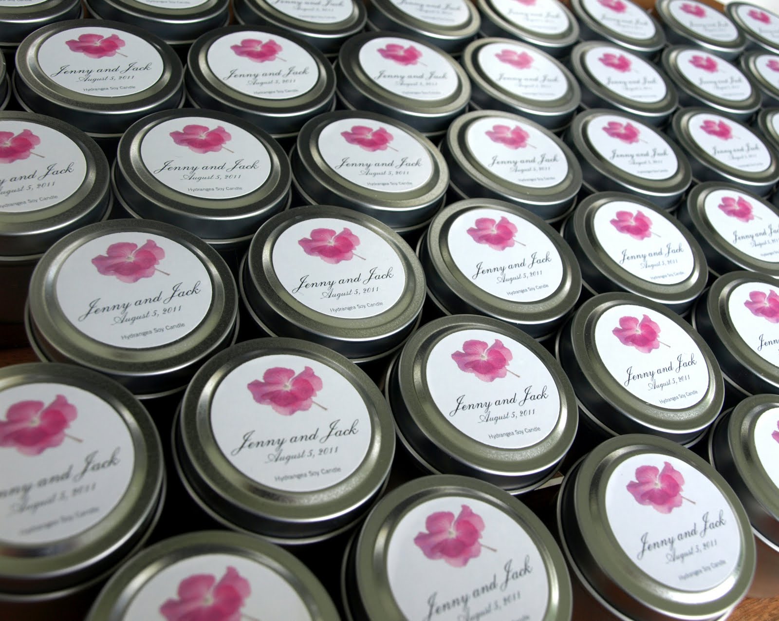 What Flows From The Fountain: Gift Favor Travel Candles Customized for ...